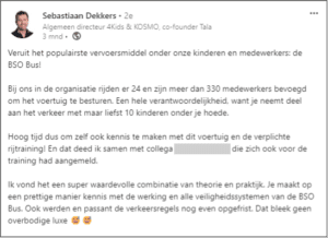 Stint BSO bus: voor het vervoer van kinderen van school naar de BSO ...